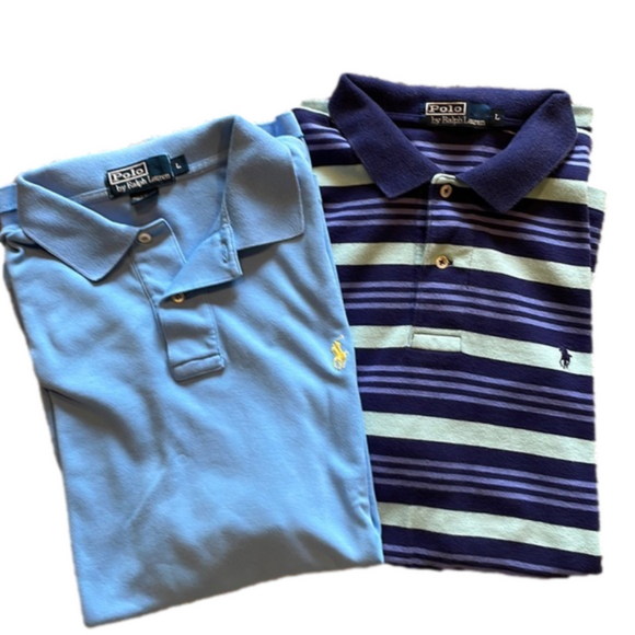 Polo Ralph Lauren | Shirts | Polo Ralph Lauren Mens L Blue Striped And ...